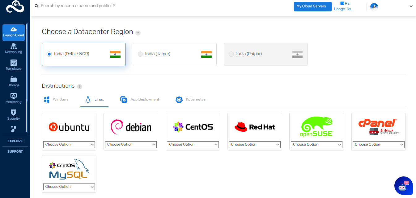 Introducing the Cloud Via Cyfuture Cloud Dashboard?